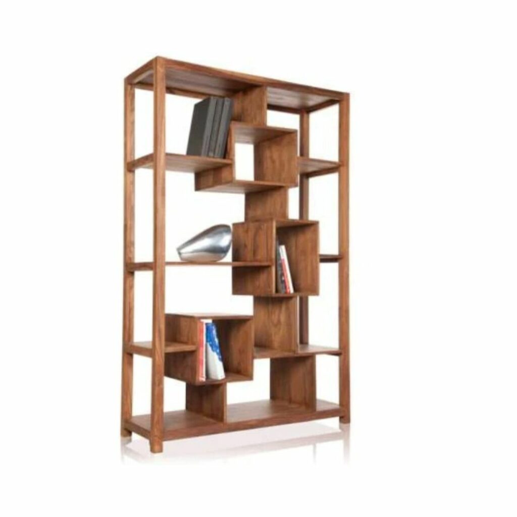 Solid Sheesham Wood Open Bookcase – Lakshmis Home Style